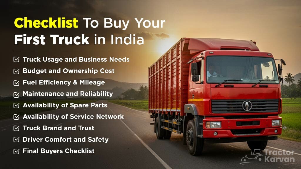 Complete overview to buy your first truck in India