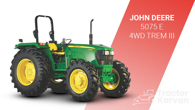 John Deere 5075 E Tractor Price and HP in India 2023